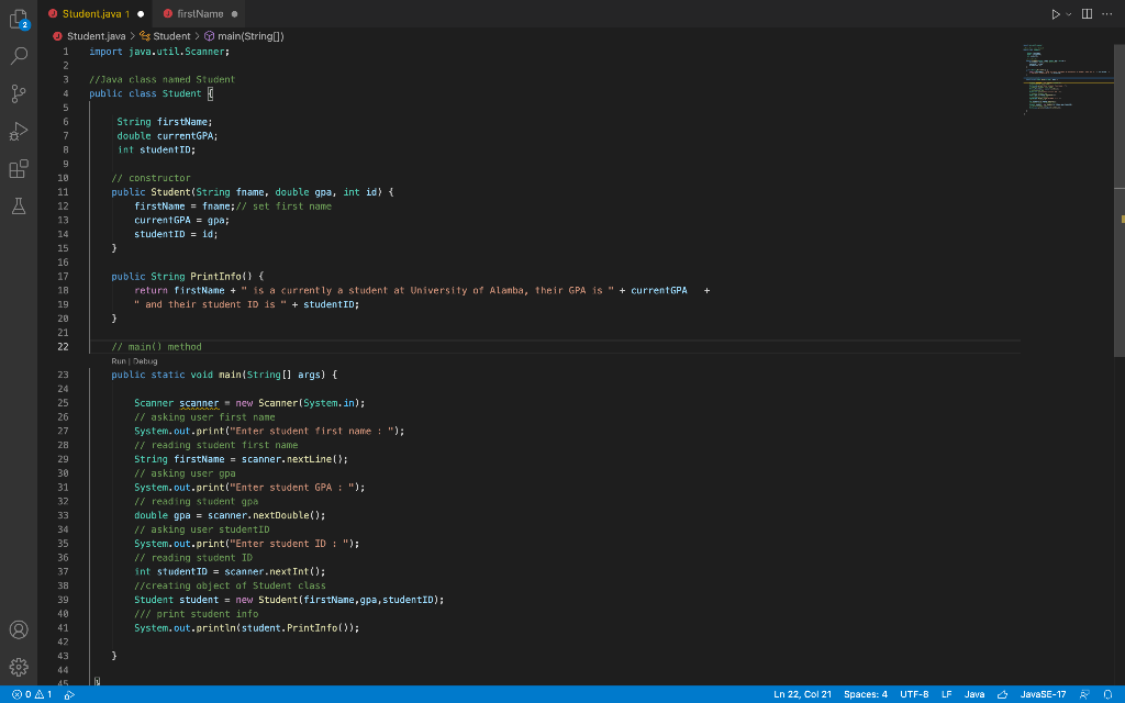 Solved How would I start this beginner Java Objects/Classes | Chegg.com