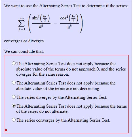 Solved We want to use the Alternating Series Test to | Chegg.com
