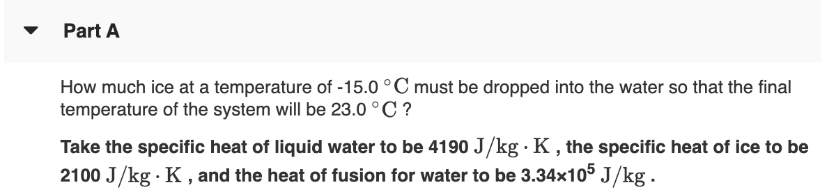 Solved An insulated beaker with negligible mass contains | Chegg.com