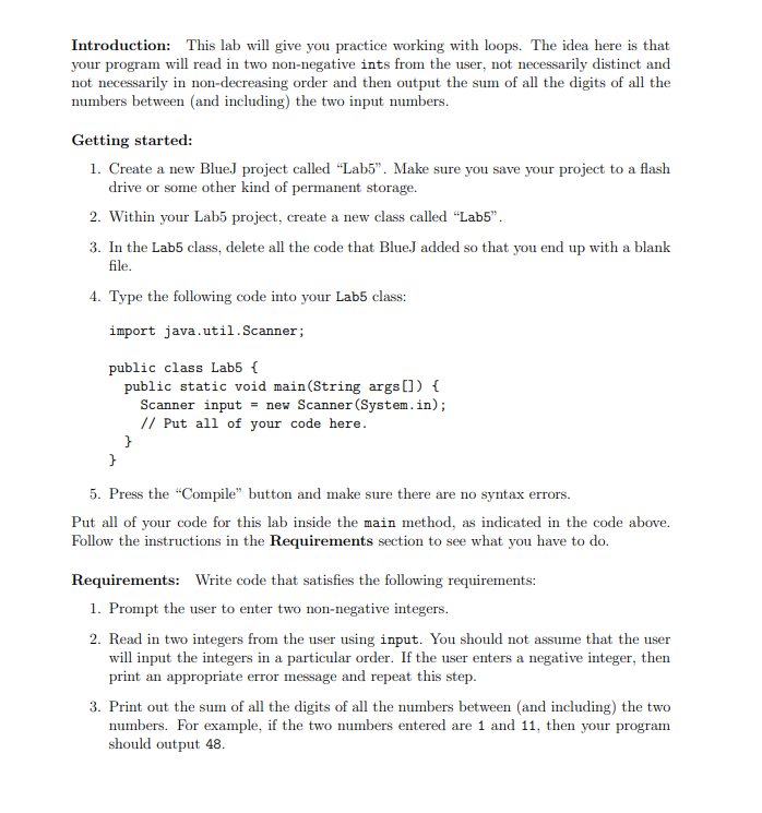 Solved Introduction: This lab will give you practice working | Chegg.com