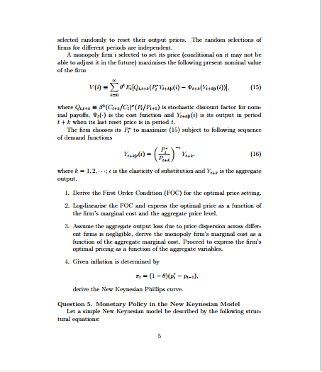Solved Question 1. A Basic General Equilibrium Model | Chegg.com