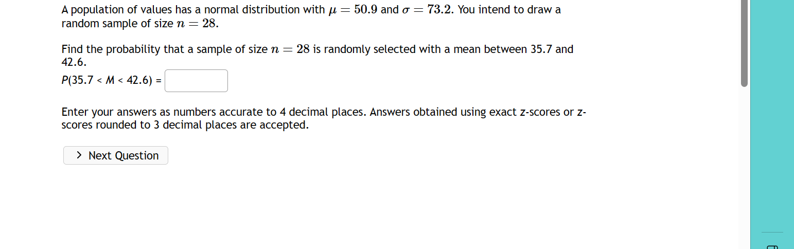 Solved A Population Of Values Has A Normal Distribution With