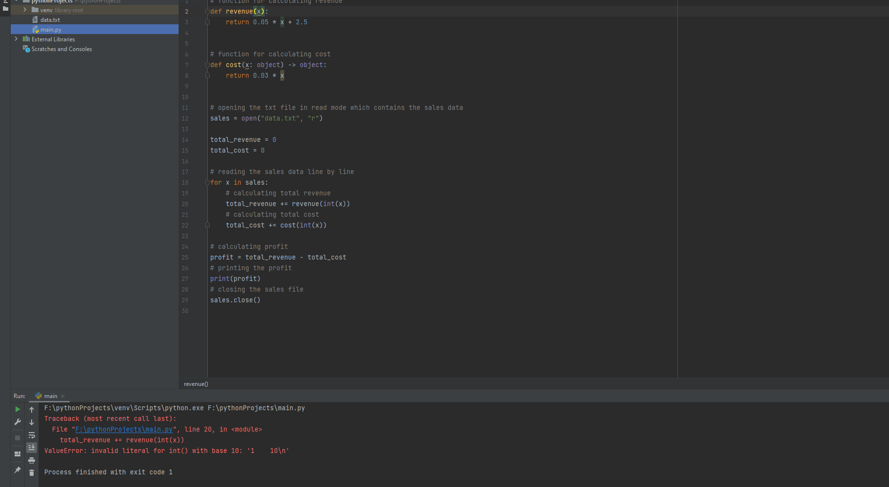 Solved this code was supposed to output 40.7 but instead it | Chegg.com