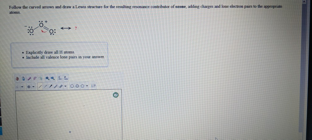 Solved Follow the curved arrows and draw a Lewis structure | Chegg.com