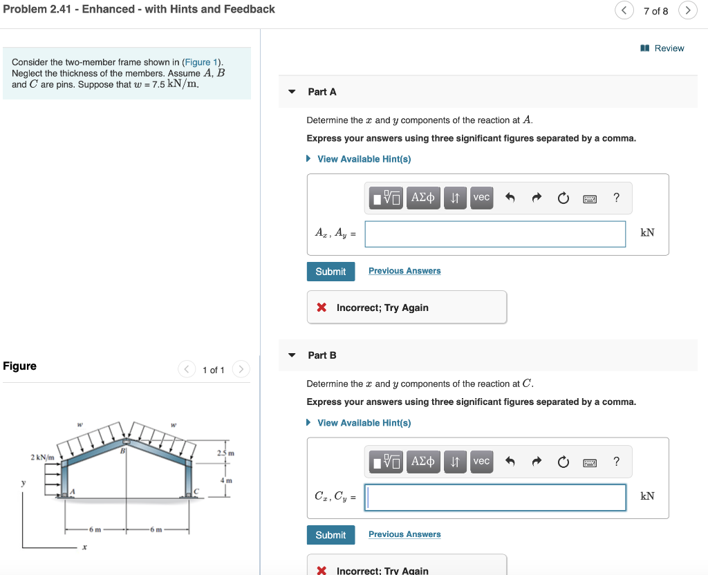 Solved Problem 2.41 - Enhanced - with Hints and Feedback 7 | Chegg.com