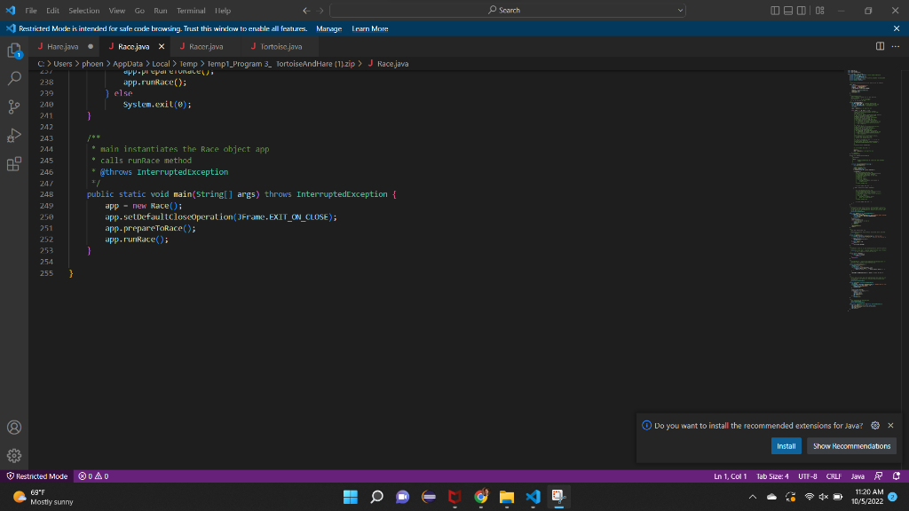 Solved Objectives - Use visual program to observe abstract | Chegg.com
