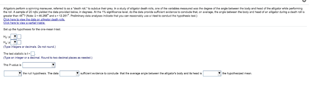 Solved Alligators perform a spinning maneuver, referred to | Chegg.com