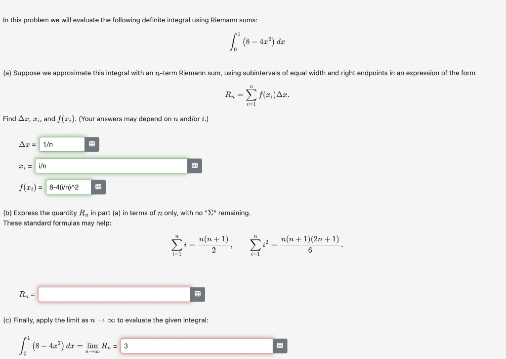 Solved In this problem we will evaluate the following | Chegg.com