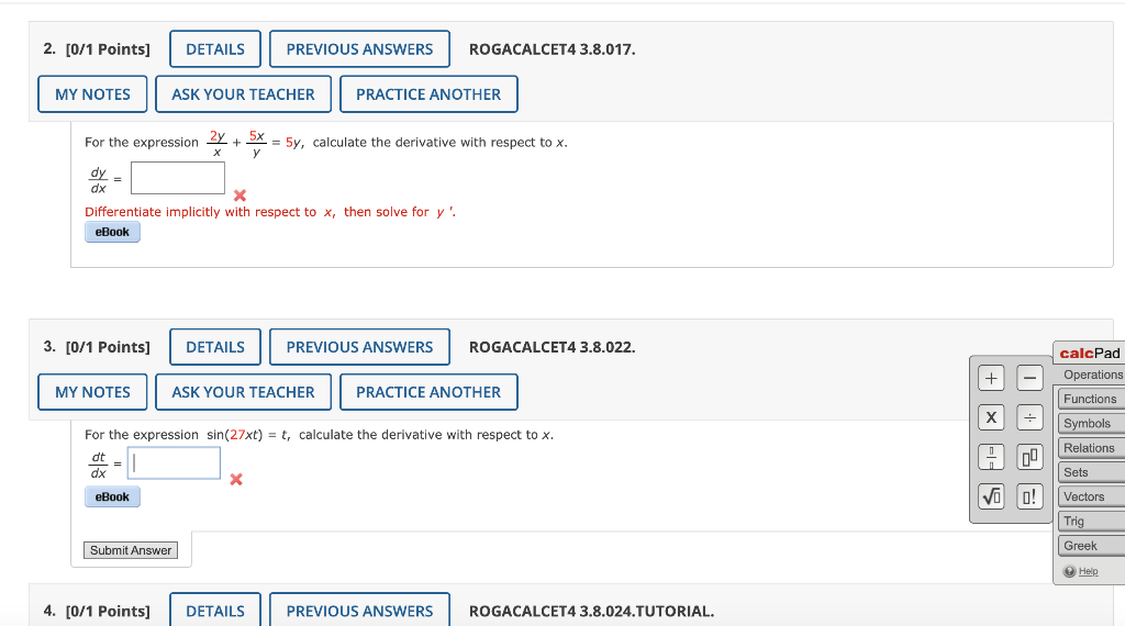 Solved Hello I would love to get help with my math homework. | Chegg.com