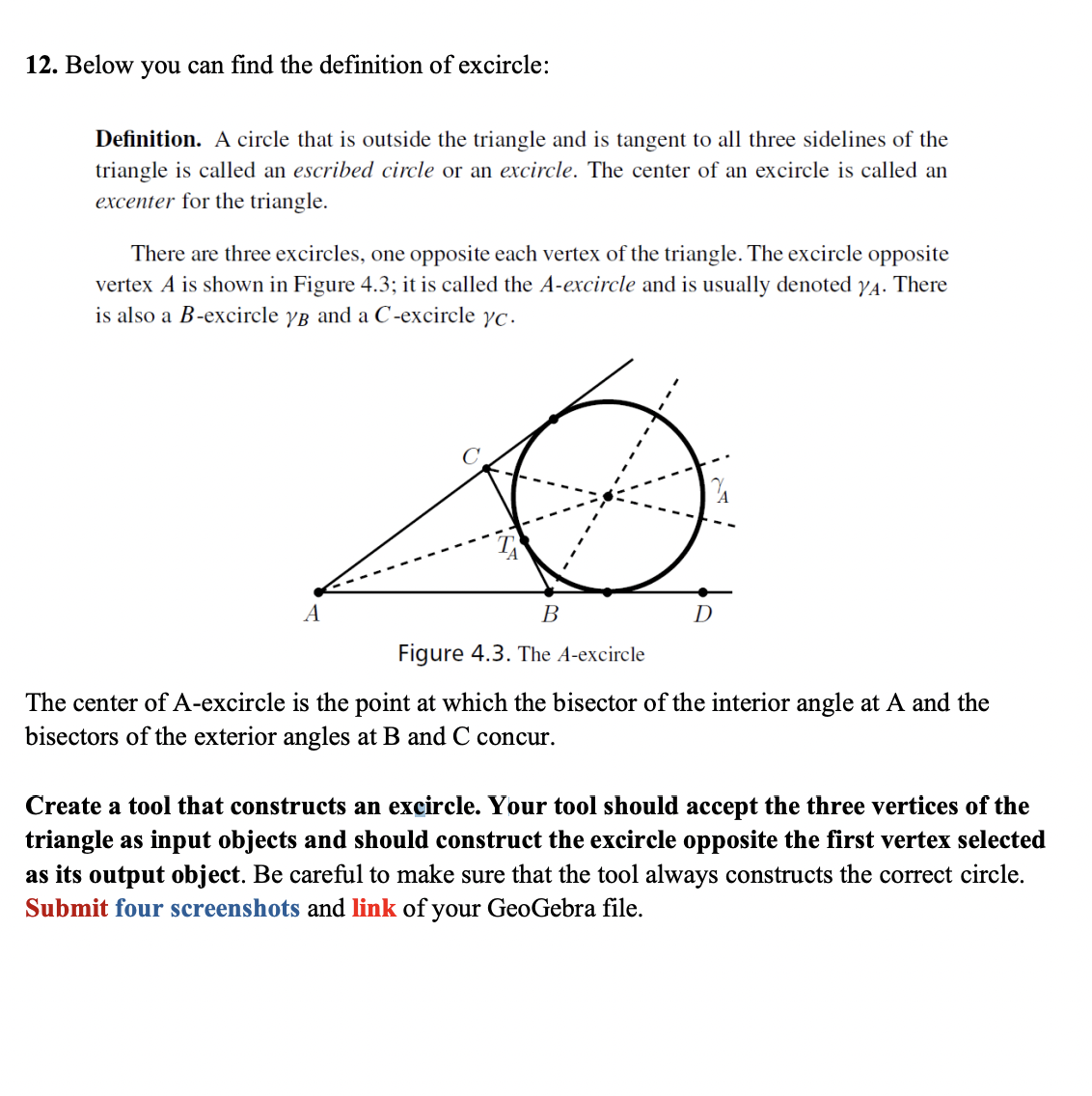 Solved 12. ﻿Below you can find the definition of | Chegg.com