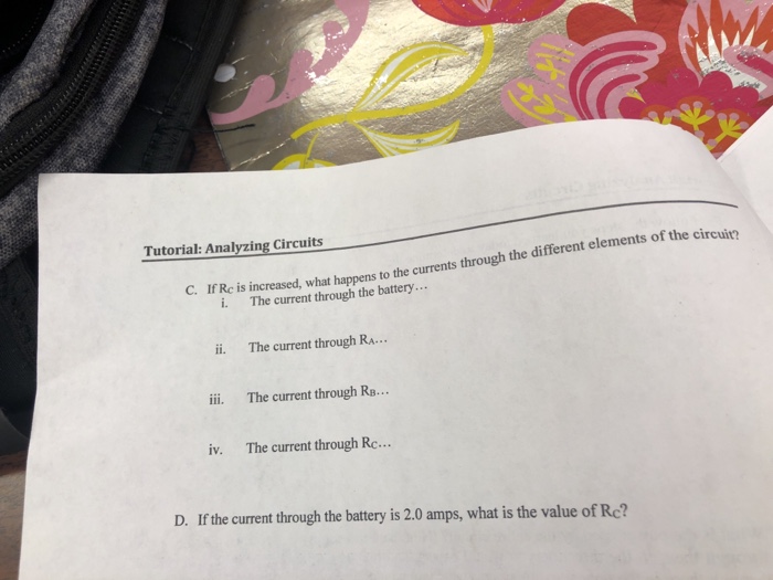 Solved Tutorial: Analyzing Circuits Ri Follow the steps you | Chegg.com