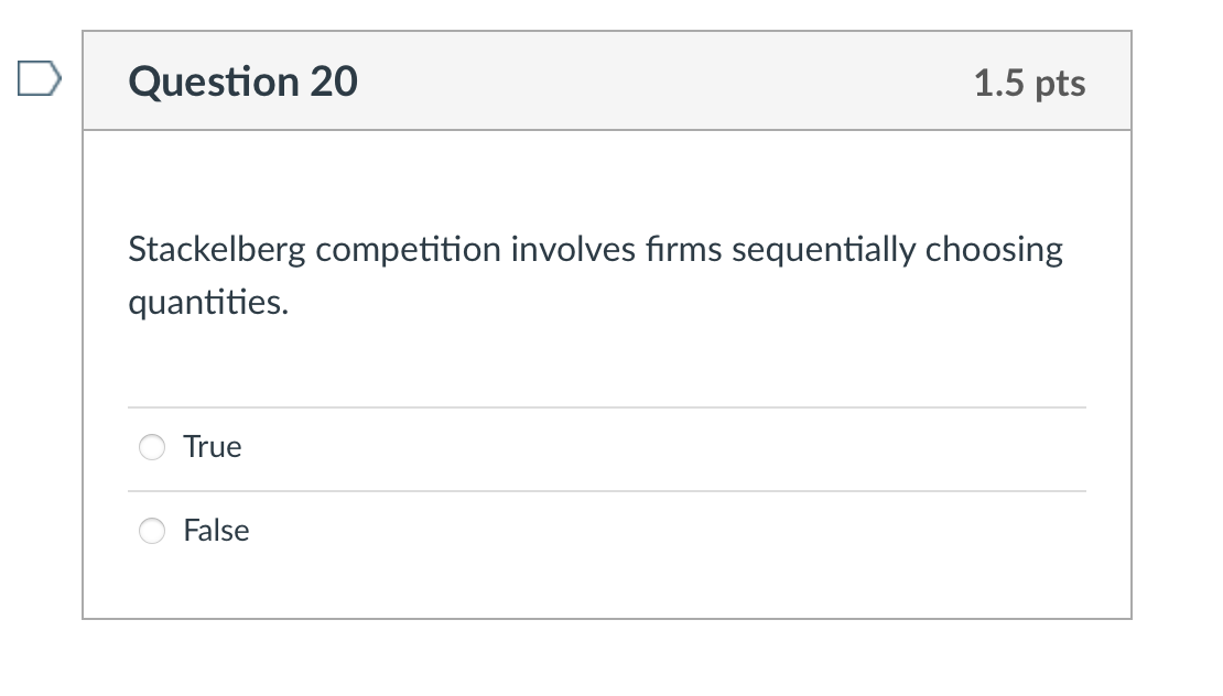 Solved Stackelberg competition involves firms sequentially | Chegg.com