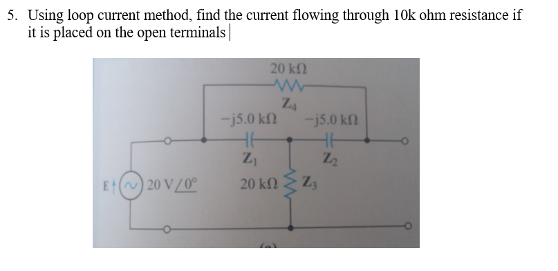 Solved 5. Using loop current method, find the current | Chegg.com