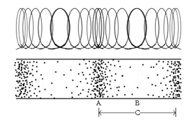 Solved The figure below is a wave moving through a slinky; | Chegg.com