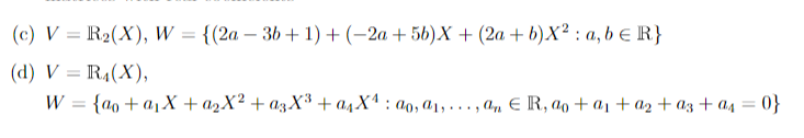 Solved Determine if the given set W is a subspace of the | Chegg.com