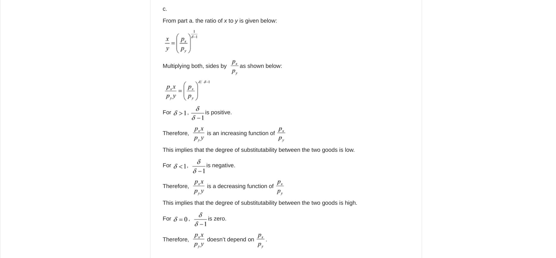 Solved Question : How does the ratio pxX/pyY depend on value | Chegg.com