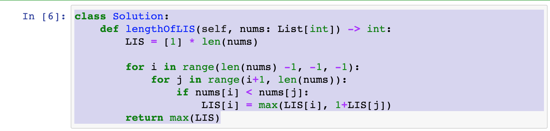 Solved Can someone convert this Longest Increasing Sequence | Chegg.com