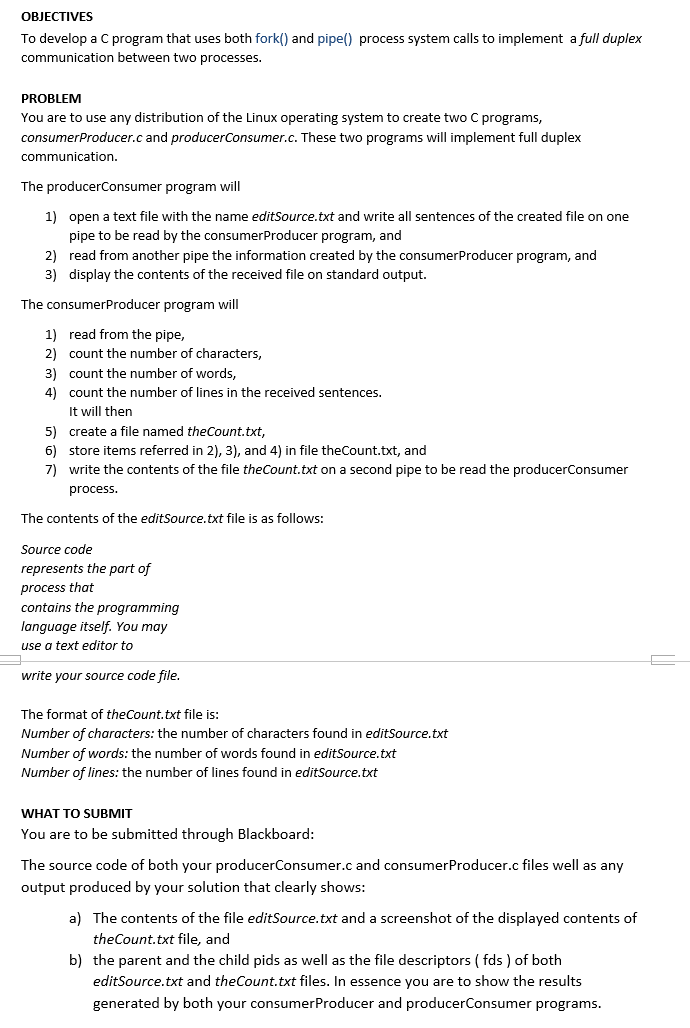 OBJECTIVES To develop a C program that uses both | Chegg.com OBJECTIVES To develop a C program that uses both | Chegg.com