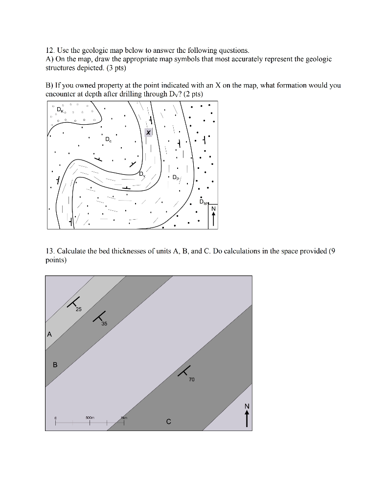 Solved Geologic Mapping Regional Tournament Trial Event Team | Chegg.com