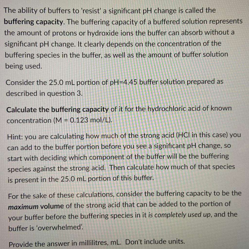 Solved If you were provided with the solution of acetic acid | Chegg.com