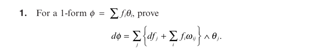 Solved θ_i represents the dual 1-forms of any frame field | Chegg.com