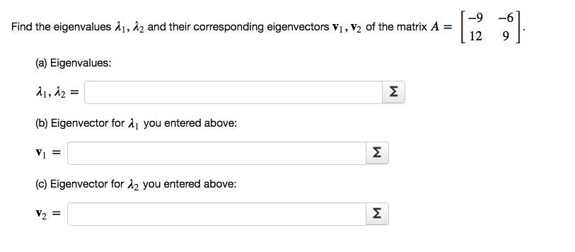 Solved 17 2 Find the eigenvalues A1, A2 and their | Chegg.com