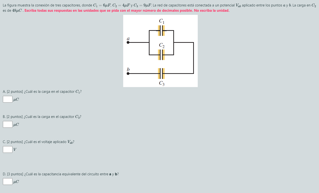 Solved La figura muestra la conexión de tres capacitores, | Chegg.com