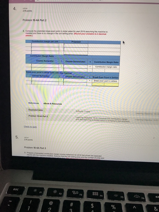 Solved Chapter 18. Homework Questions 3-7(o 7) Problem 18-4A | Chegg.com