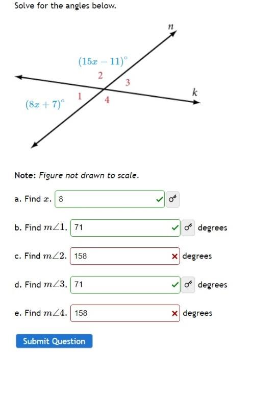 Solved Solve for the angles below. Note: Figure not drawn to | Chegg.com