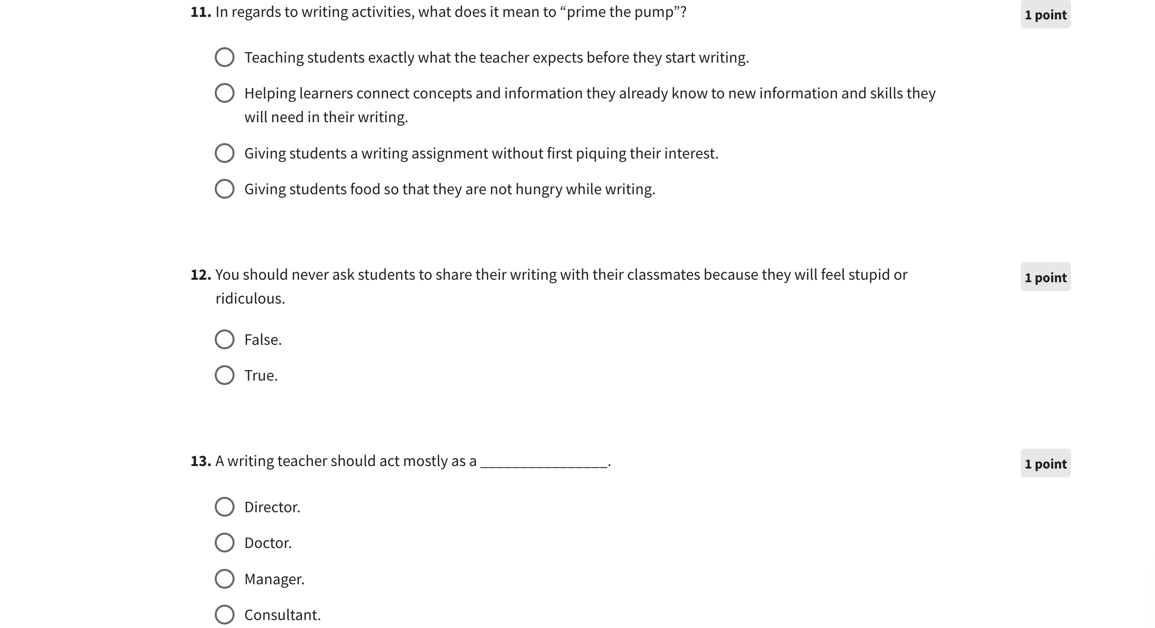 1. In this lesson, Dr. Dixon discussed the 6 Traits | Chegg.com