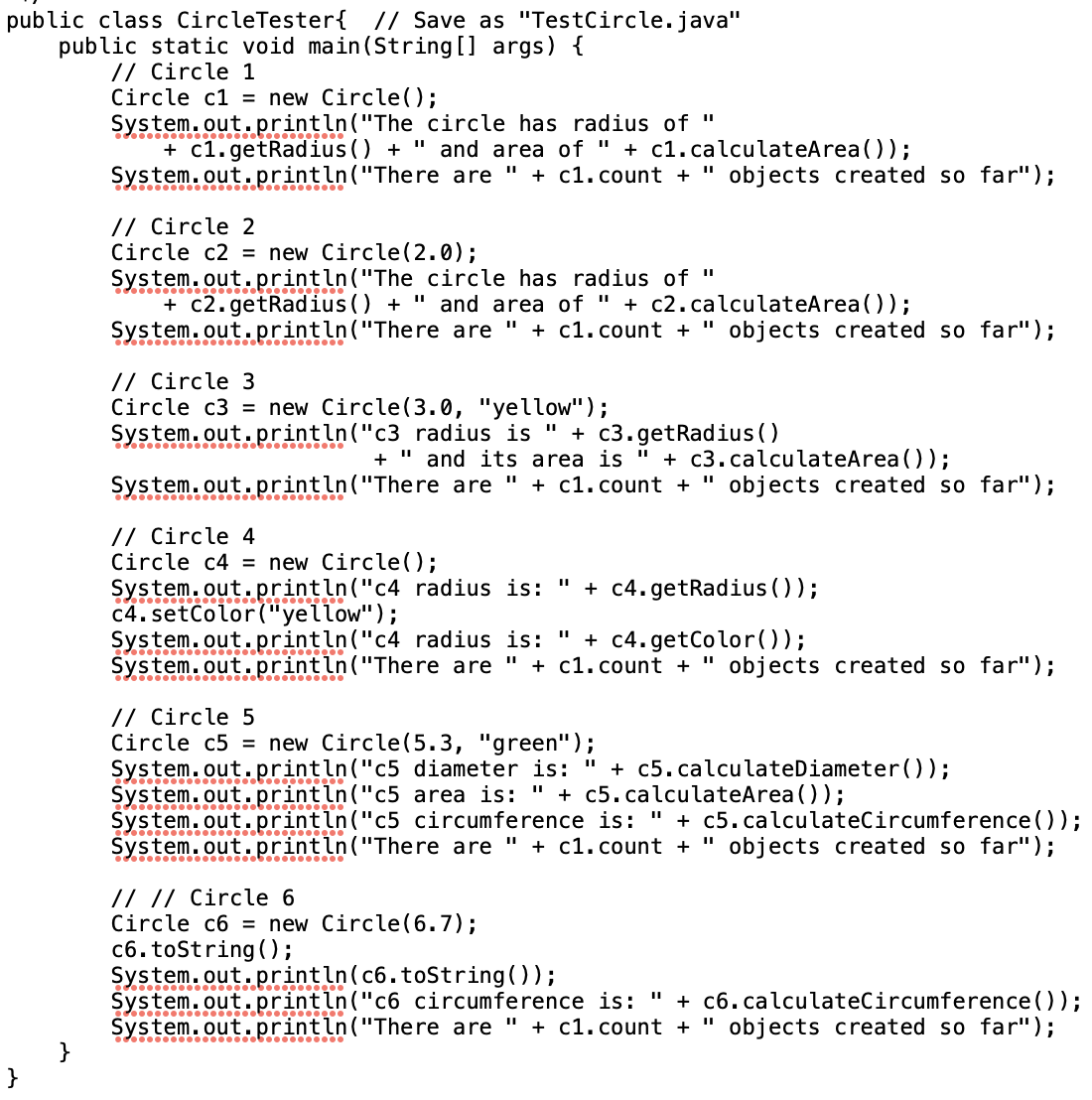 Solved E The Subclass Cylinder Inherits A Tostring 