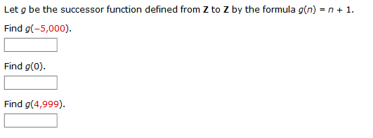 Solved Let y be the successor function defined from Z to Z | Chegg.com