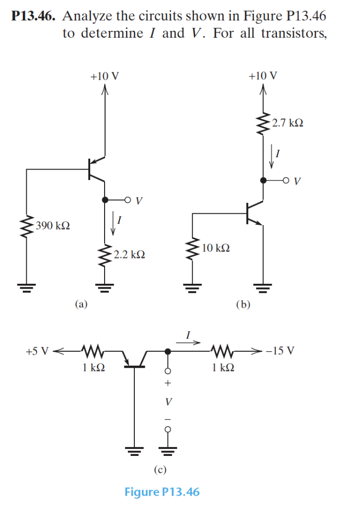 Solved P13.46. Analyze the circuits shown in Figure to | Chegg.com
