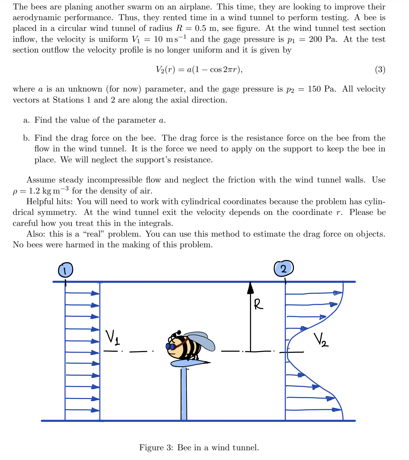 Solved The bees are planing another swarm on an airplane. | Chegg.com