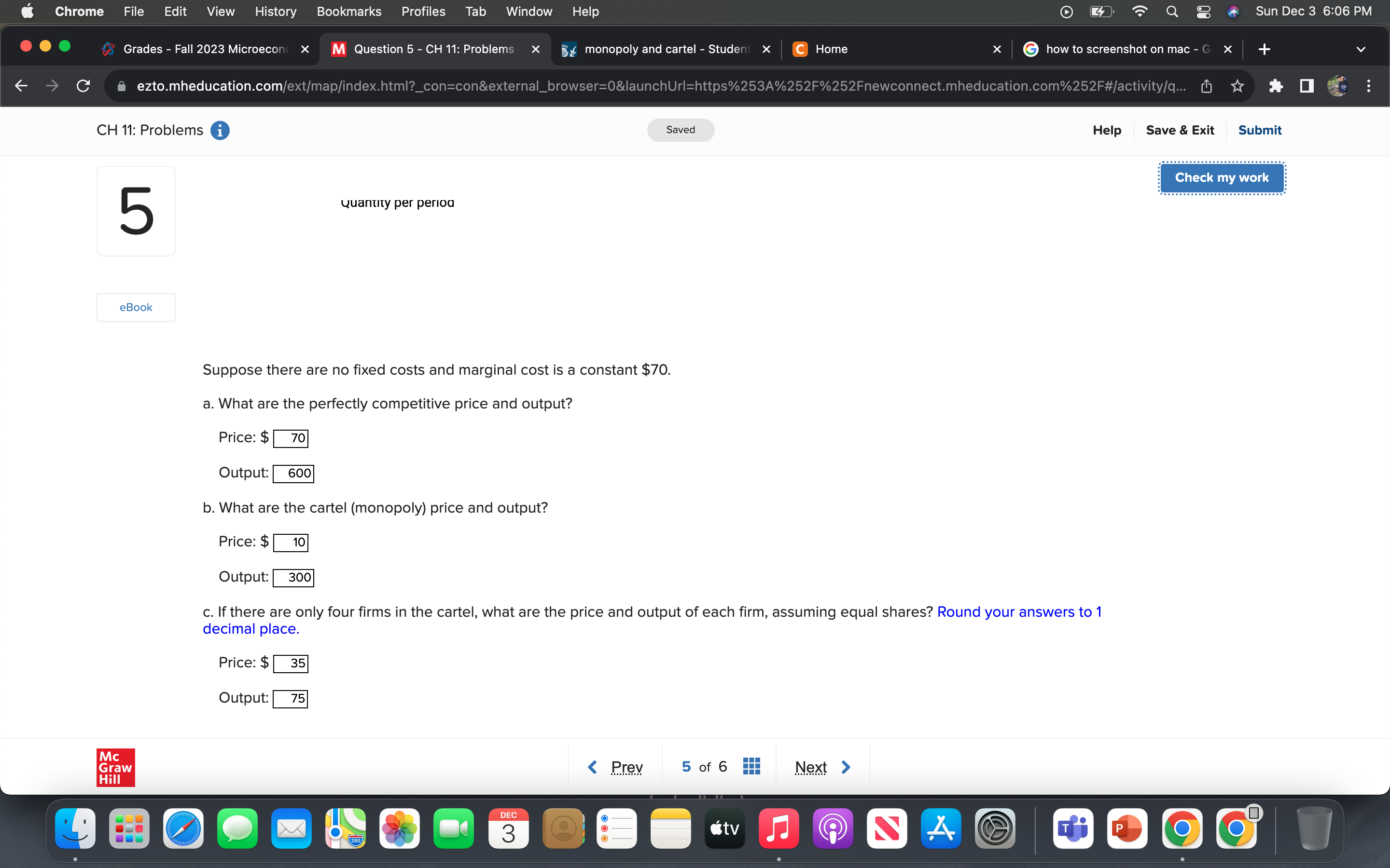 Solved CH 11: Problems (iSavedHelpSave & ExitSubmit5uuantity | Chegg.com