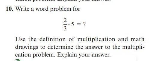 Solved I Need Help In Writing An Example Word Problem And Chegg