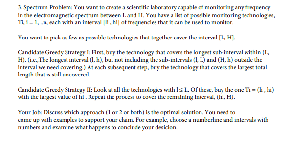 Solved 3. Spectrum Problem: You want to create a scientific | Chegg.com