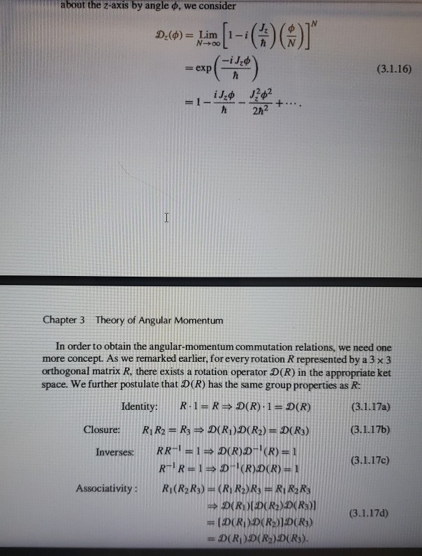 Solved 3.1 Rotations and Angular-Momentum Commutation | Chegg.com