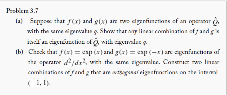 Solved Problem 3.7(a) ﻿Suppose that f(x) ﻿and g(x) ﻿are two | Chegg.com