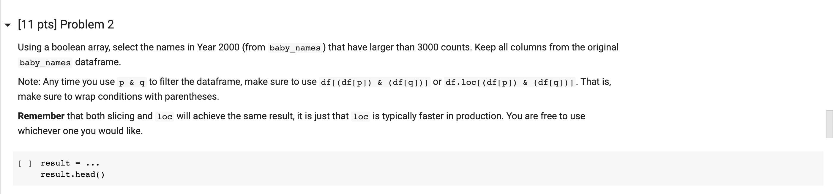 (11 pts] Problem 2 Using a boolean array, select the | Chegg.com