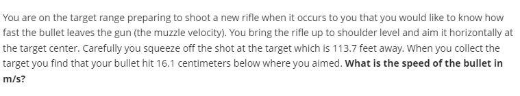 Solved You are on the target range preparing to shoot a new | Chegg.com