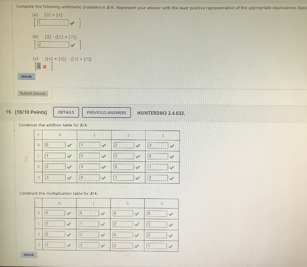 Solved Compute the following arithmetic problems in Z/8. | Chegg.com