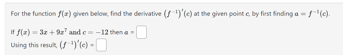 Solved For the function f(x) given below, find the | Chegg.com