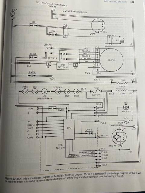Q: Identify the motor used for venting in the wiring | Chegg.com