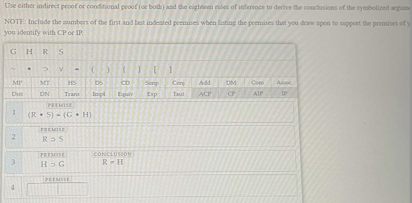 Solved Use either indirect proof or conditional proof (or | Chegg.com