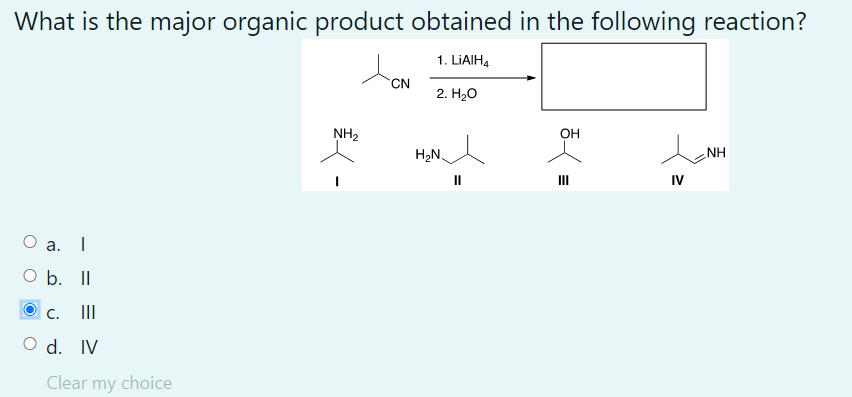 [Solved]: What is the major organic product obtained in th