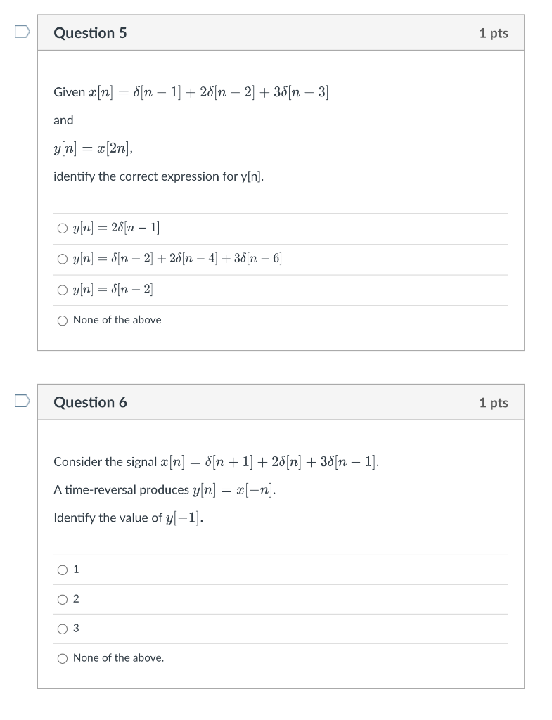 Solved The continuous time signal x(t)=1+t2t is sampled | Chegg.com