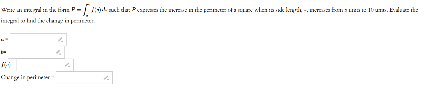 Solved Write an integral in the form P=∫abf(s)ds such that P | Chegg.com