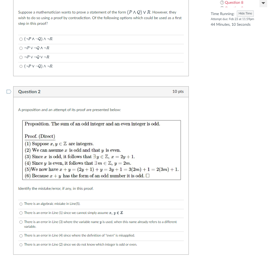 Solved Suppose a mathematician wants to prove a statement of | Chegg.com
