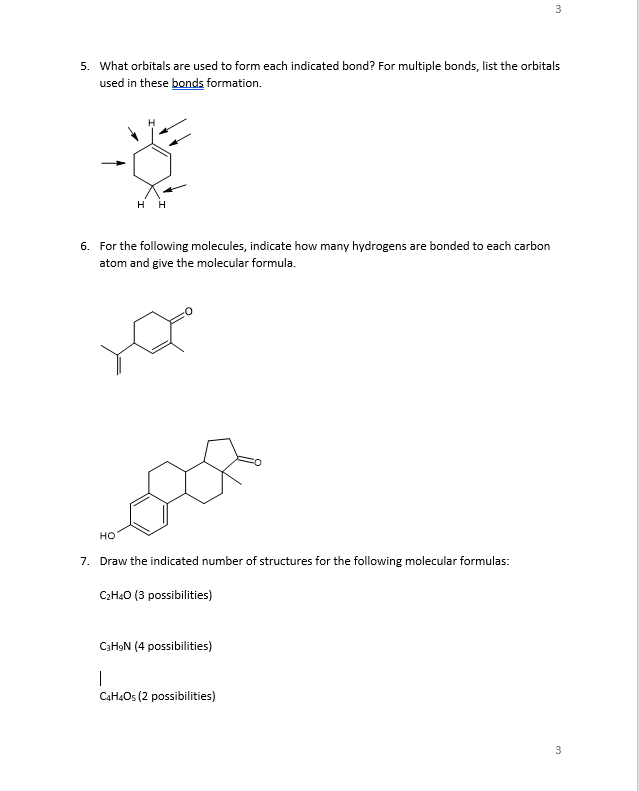 Solved 5. What orbitals are used to form each indicated | Chegg.com